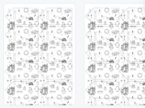 Daisoトレーシングペーパーで作る席札。無料テンプレート | ARARS